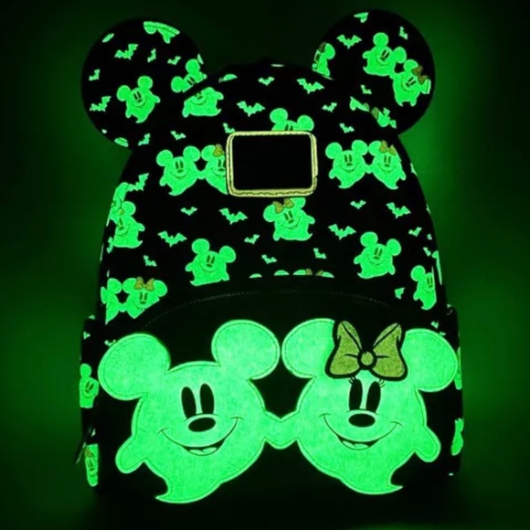 Loungefly | Bags | Loungefly Disney Mickey Minnie Ghostly Glow In The ...